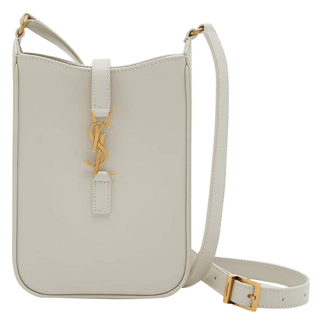 Saint Laurent Le 5 A 7 Mini Vertical Cross Body Bag - Blanc